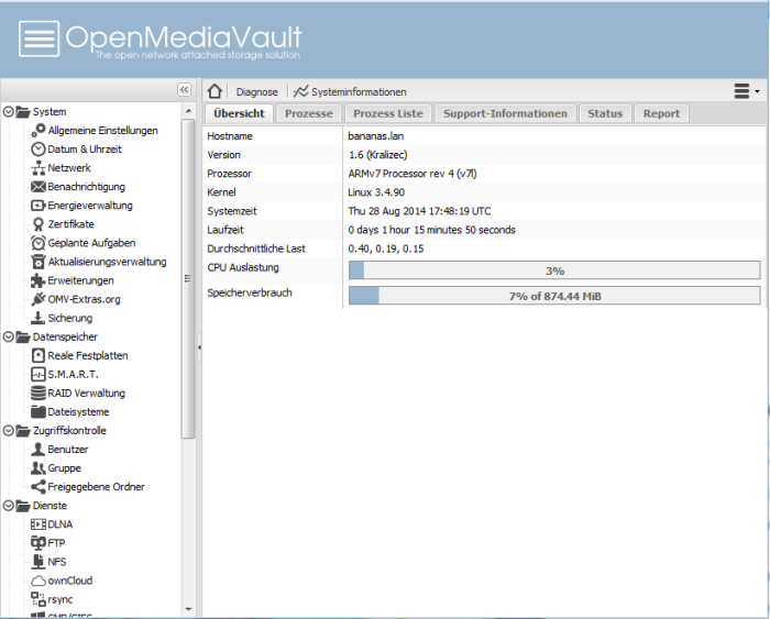 Open Media Vault01 - Computer und Smart Home